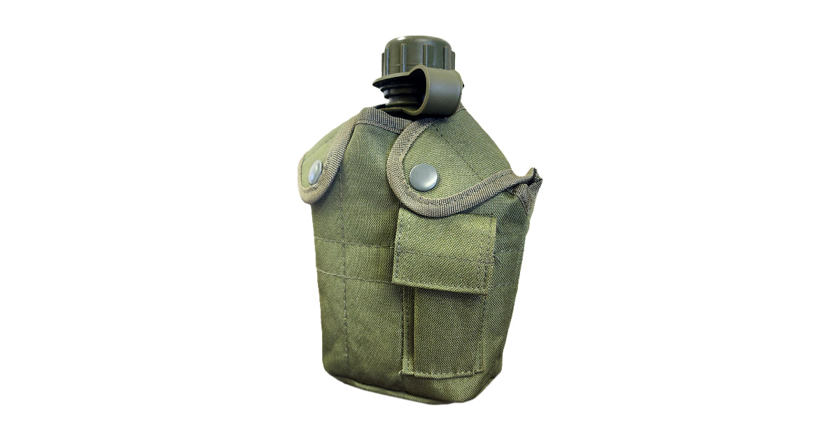 1 Litre Water Bottle with Cordura Pouch – South African Military Surplus