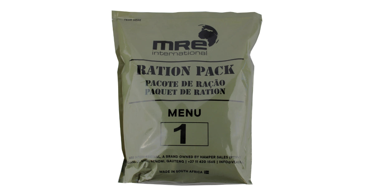 SANDF MRE Meal Day 1 – South African Military Surplus