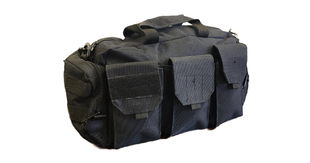 6 Compartment Utility Bag (Black) – South African Military Surplus
