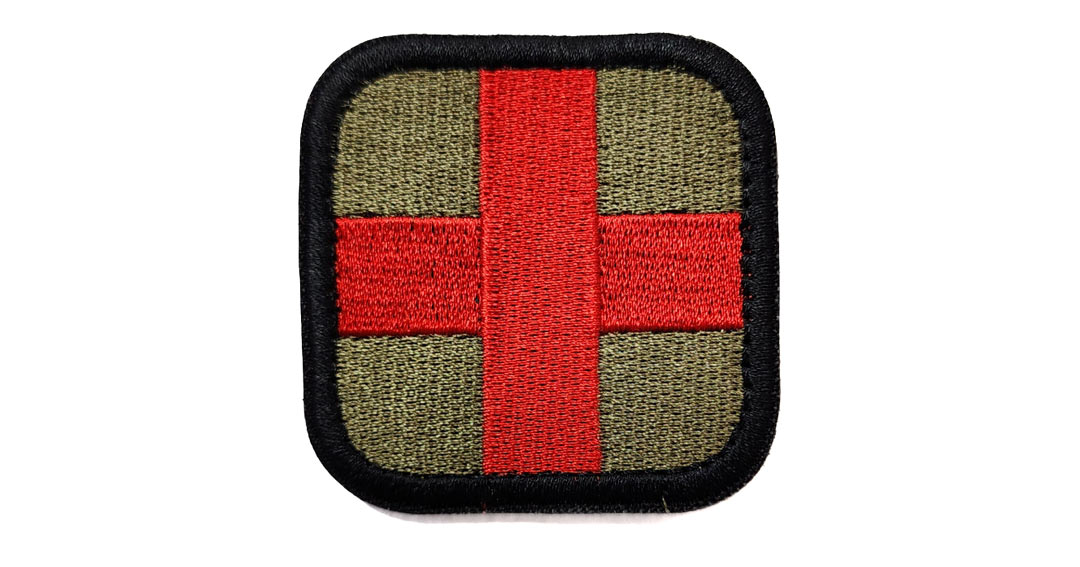 First Aid Green Red Patch – South African Military Surplus