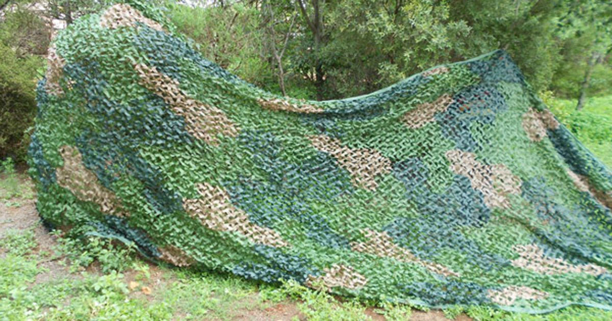 Camo Netting (Woodland Camo) per m² – South African Military Surplus